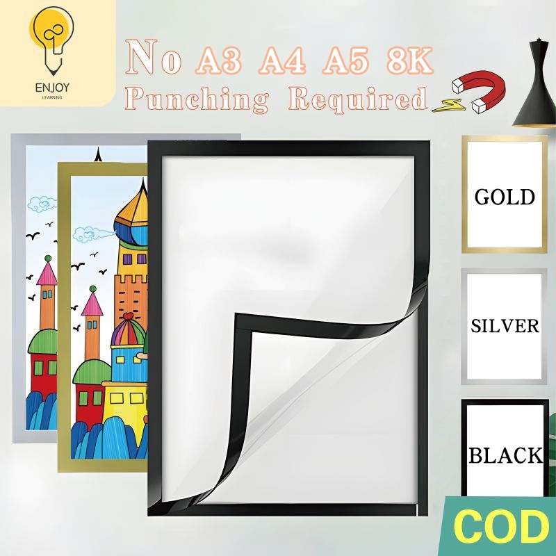 A4 A5 A6 A3 8k Magnetic Picture Frame Photo Certificate Framework Wall