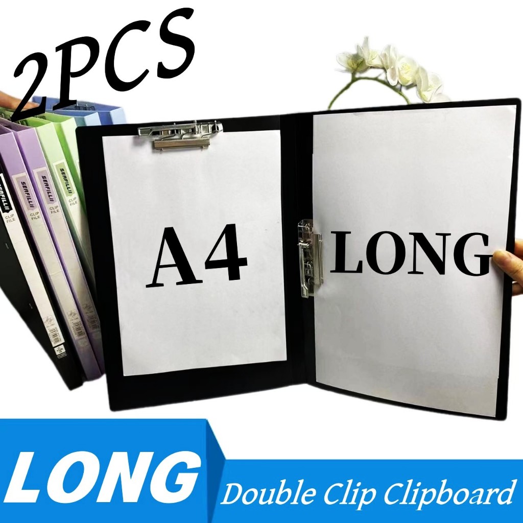 2Pcs Clipboard Long Folder File Organizer Document Organizer Long ...