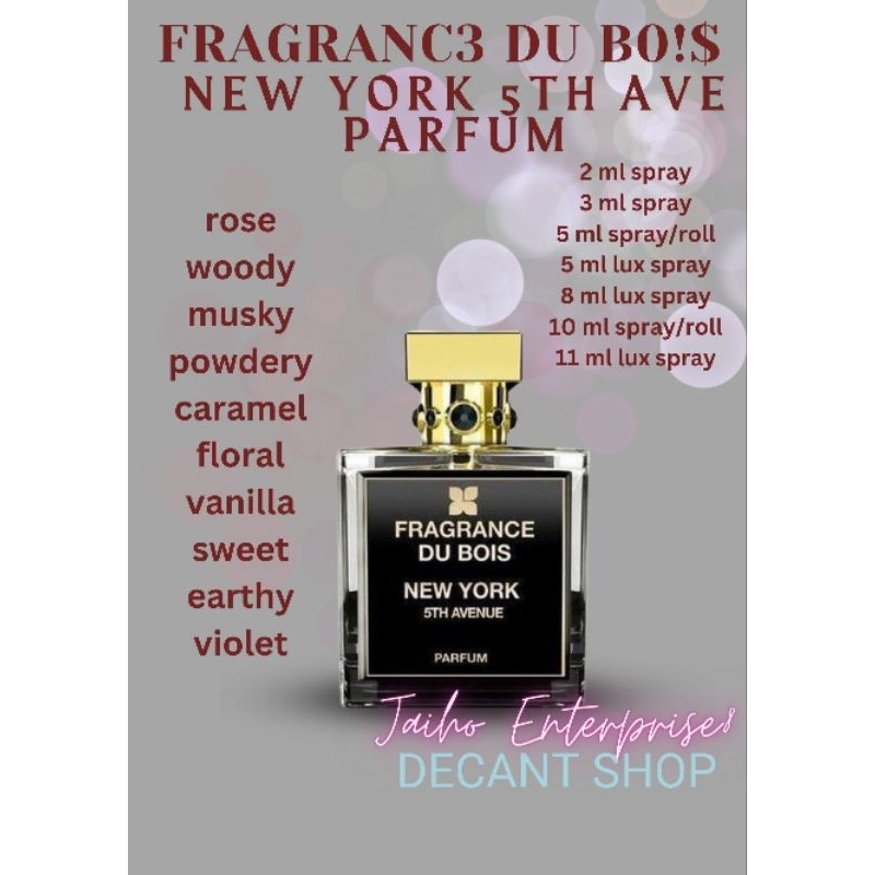 Decant or Takal Authentic Niche Perfume FDB Fragrance Du Bois New York ...