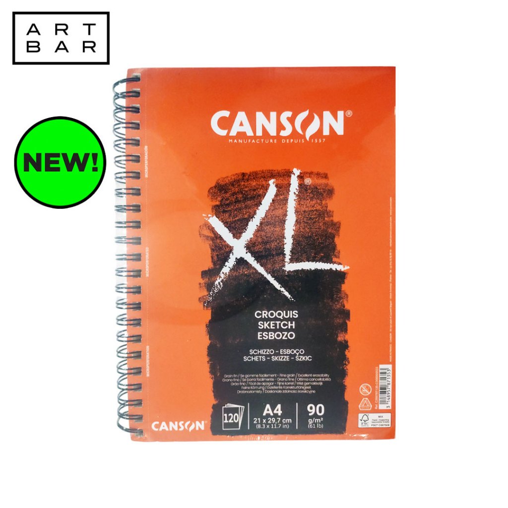 Canson XL Sketch A4 Pad 90g 120 sheets - Art Bar | Shopee Philippines