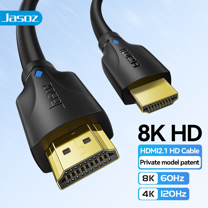 Jasoz 8K HDMI 2.1 Cable 8K/60Hz 4K/120Hz 2K/144Hz for PS5 Splitter ...