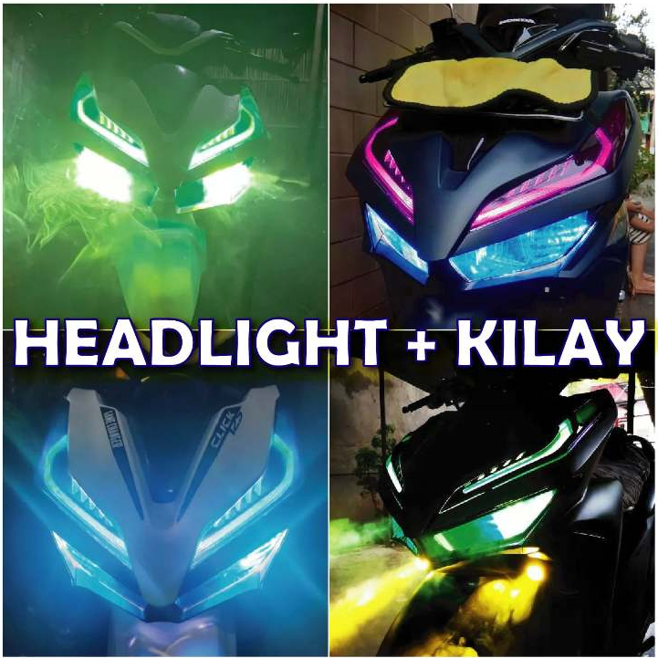HONDA CLICK V4 V3 V2 / 125i 150i Headlight Tint + Kilay Tint Game ...