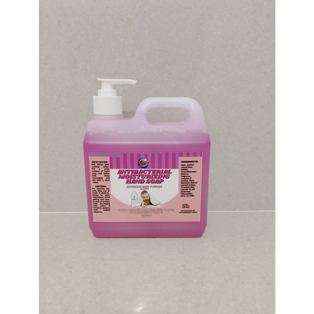 Bubble Max Hand Soap 1 Liter / Baby Powder Scent ANTIBACTERIAL WITH ...