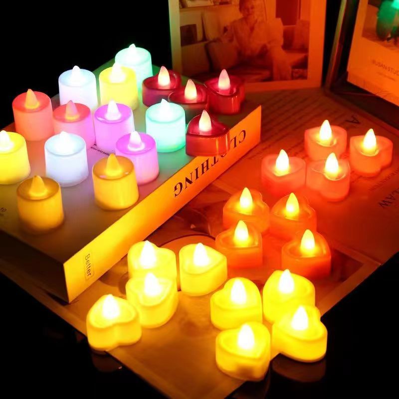 LED Flameless Candle Lamp Tea Lamp Family Wedding Birthday Decoration ...