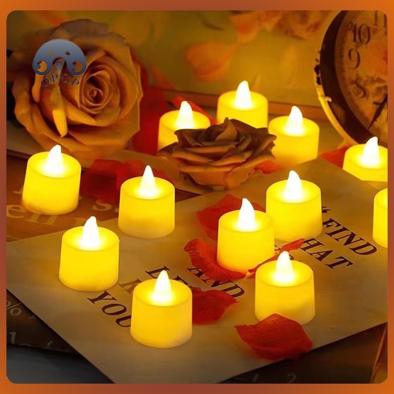 LED Candle Light Romantic Wax Wedding Candlelight Night Wedding ...