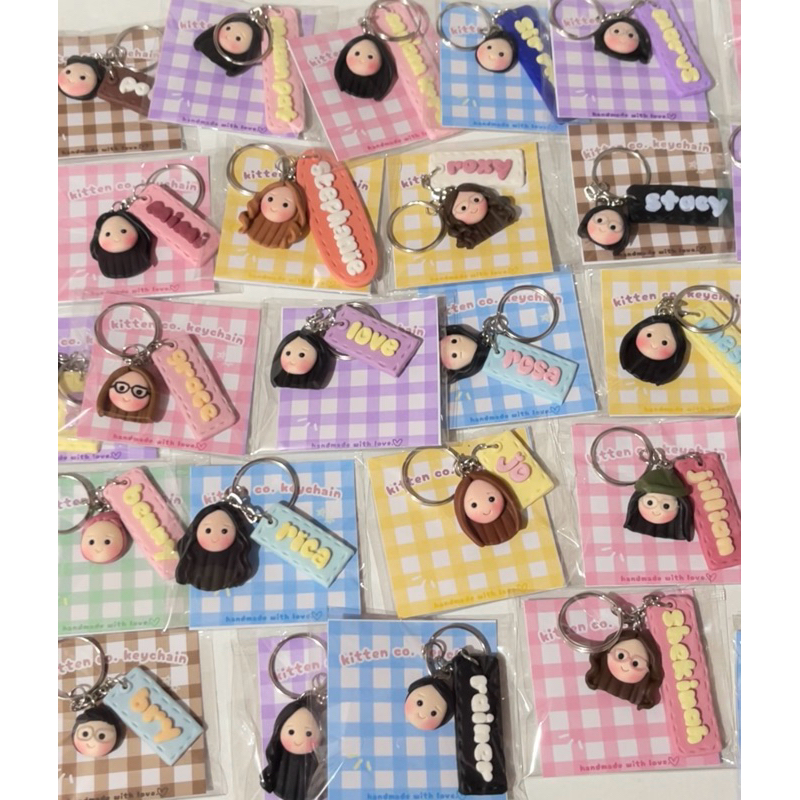 Personalized Nametag w/ Chibi Keychain | Shopee Philippines