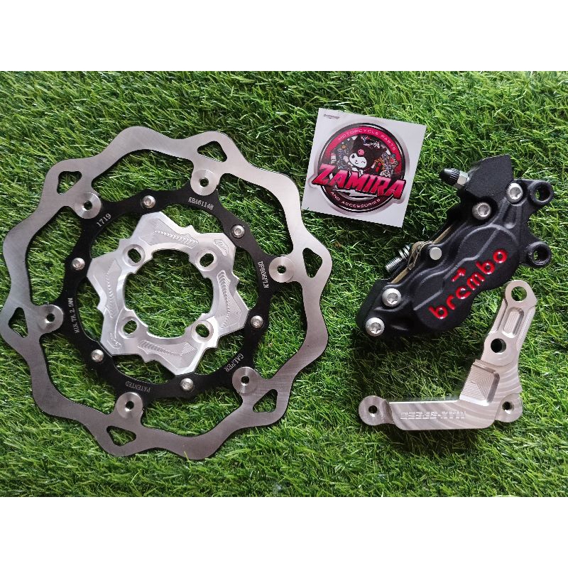 Caliper Set with Cnc Bracket Galfer Disc 260mm for Honda Click V1 V2 V3 ...