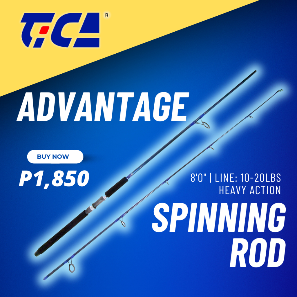 Tica Advantage SCLD624402 8'0" Heavy Spinning Fishing Rod | Shopee ...