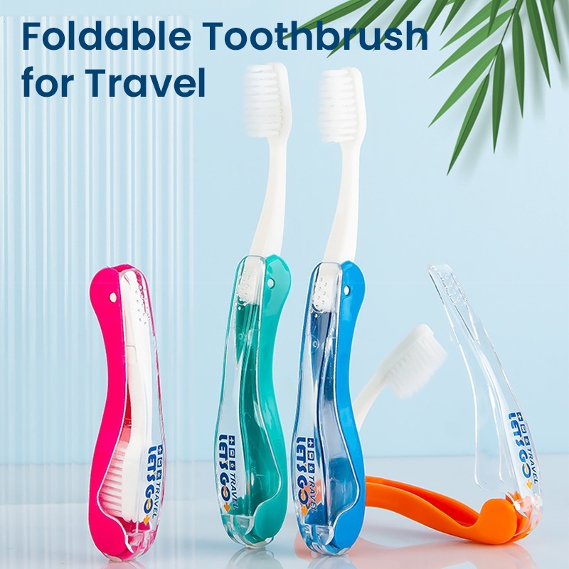 Hygiene Oral Portable Foldable Toothbrush Soft Bristles Tooth Brush ...