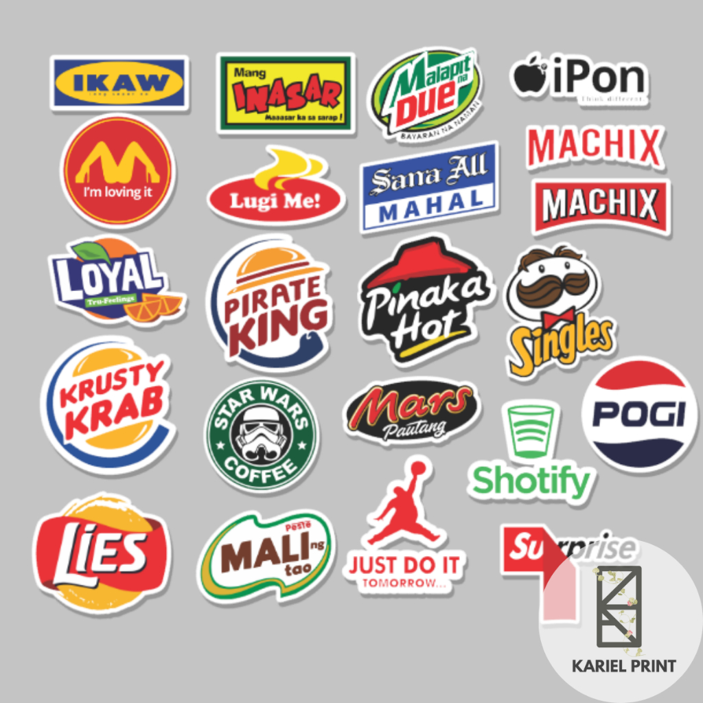 Spoof Brand Waterproof Laminated Vinyl Sticker Part 1 [2.5-3 inches ...