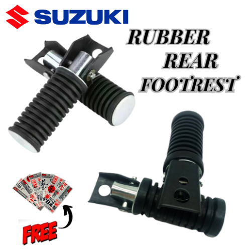 SUZUKI smash Motorcycle REAR footrest brand new color BLACK motorcycle ...