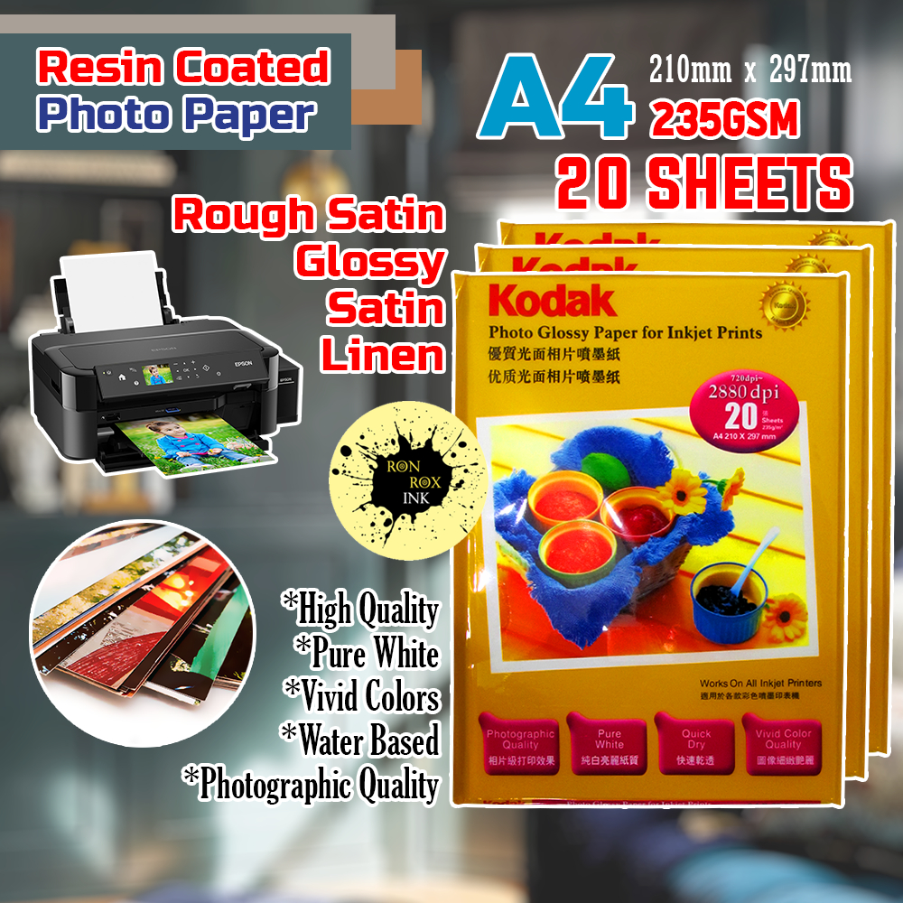 Kodak rc Resin-coated Photo Paper A4 rc woven rc rough rc glossy rc ...