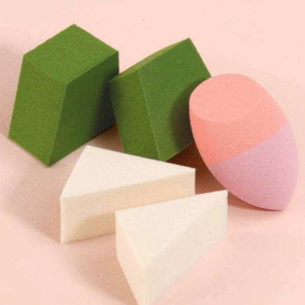 shaped sponges Mini pointed Sponge Puff blender Makeup Wet And Dry Use ...