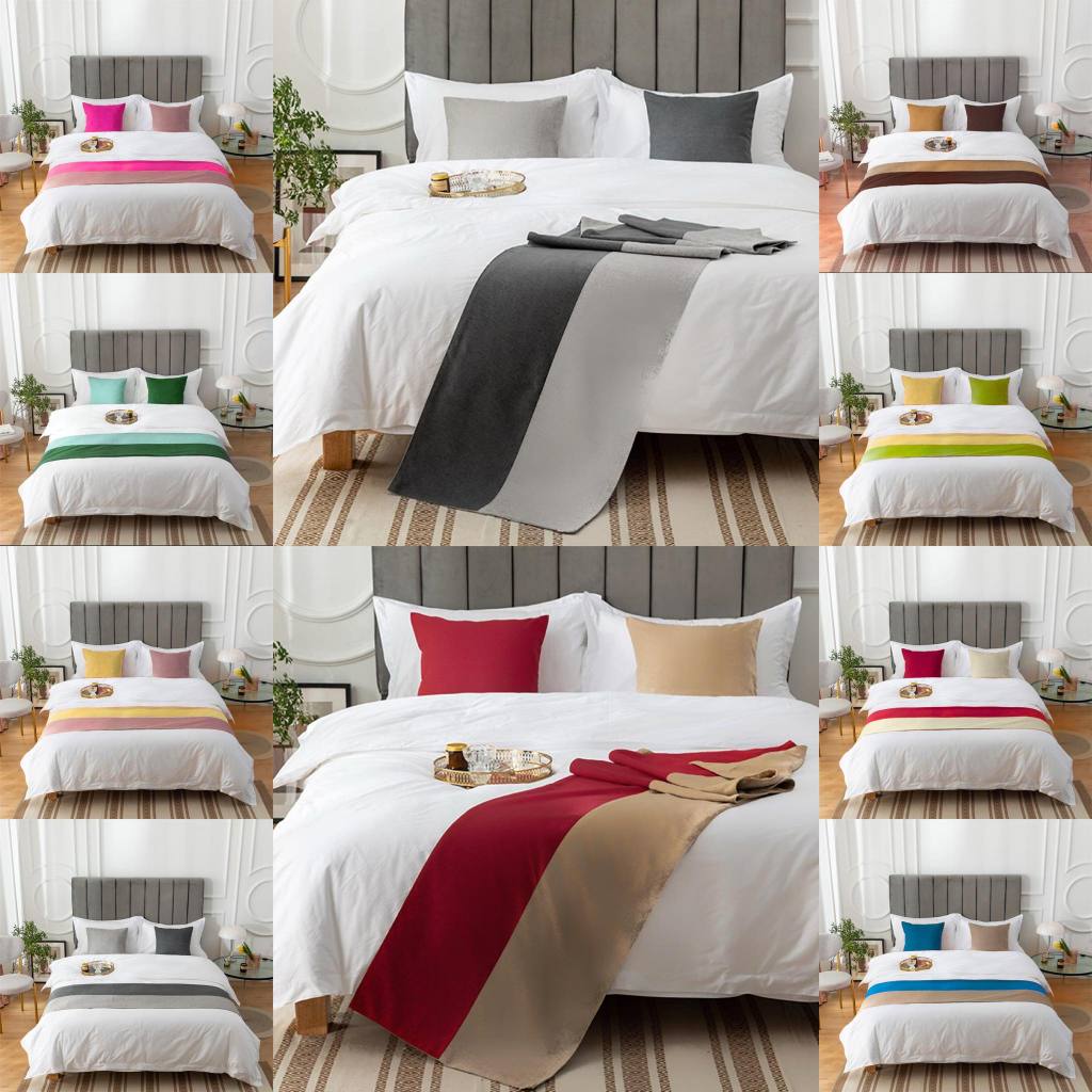 BED RUNNER 2TONED Blockout Fabric BedMat Runners Centerpiece | Shopee ...