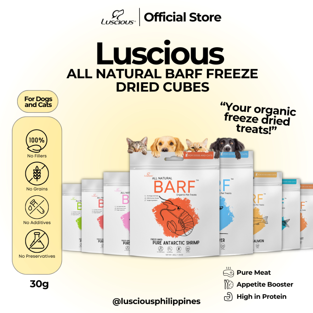 Luscious All Natural Barf Organic Freeze Dried Food Toppers Appetite ...