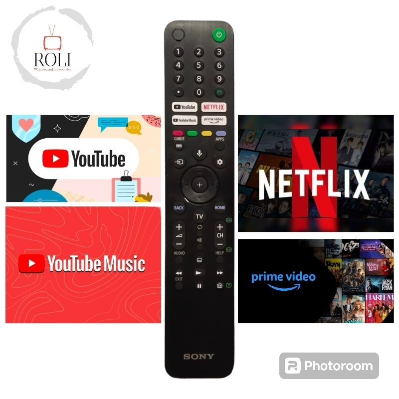 Original Sony TV RMF- TX520P Remote Control with Voice command for ...