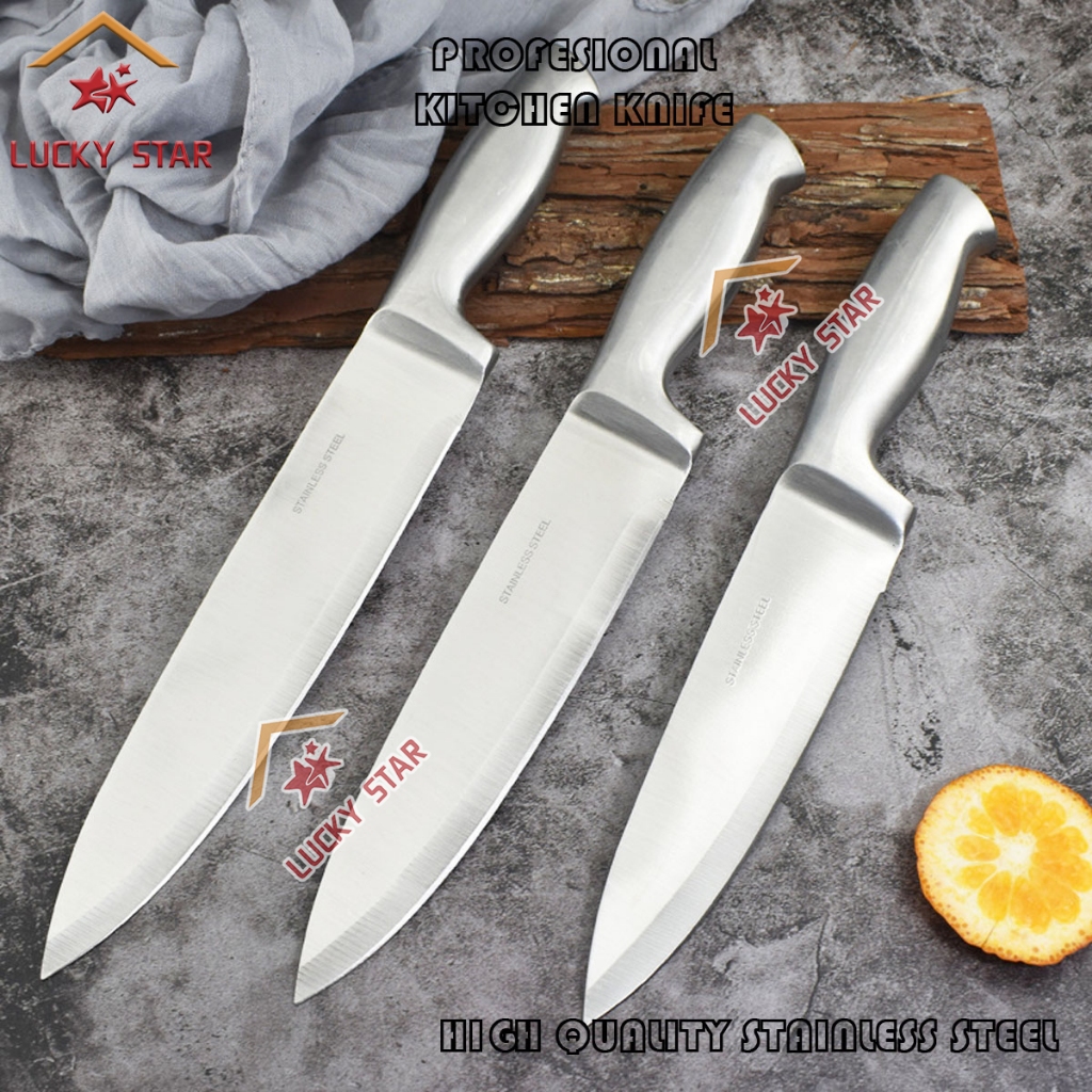 High Quality Stainless Steel Profesional Kitchen Knife All Steel ...