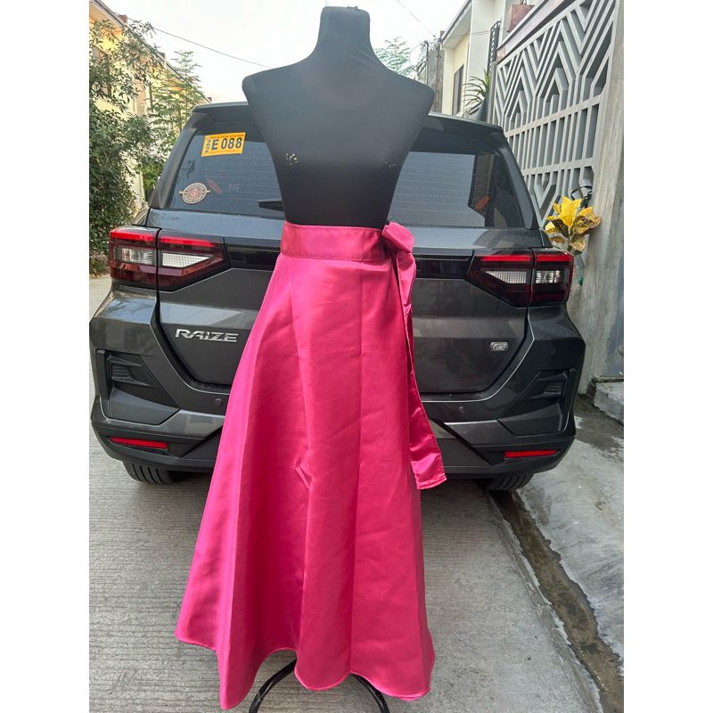 Wrap Around Long Skirt Satin for Filipiniana (Skirt Only) | Shopee ...