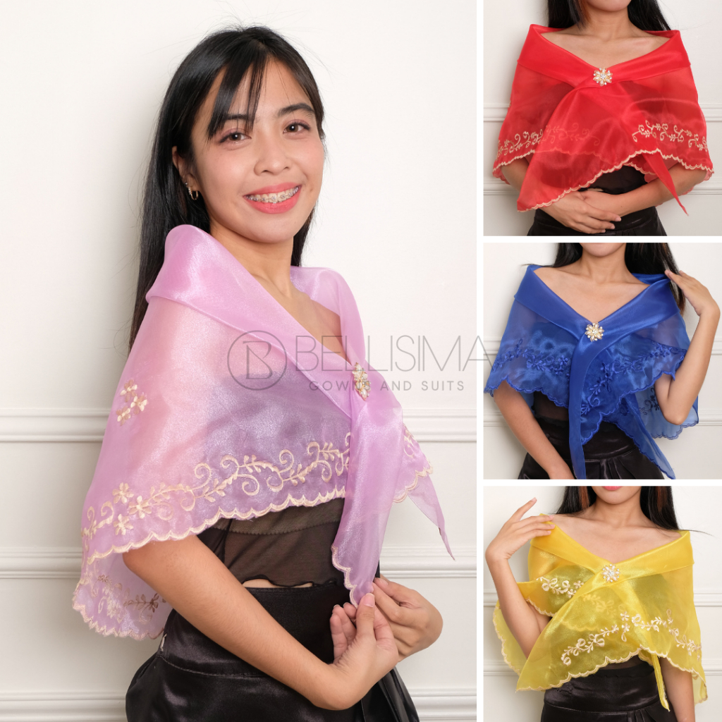 Classic Filipiniana Embroidered Alampay | Shopee Philippines