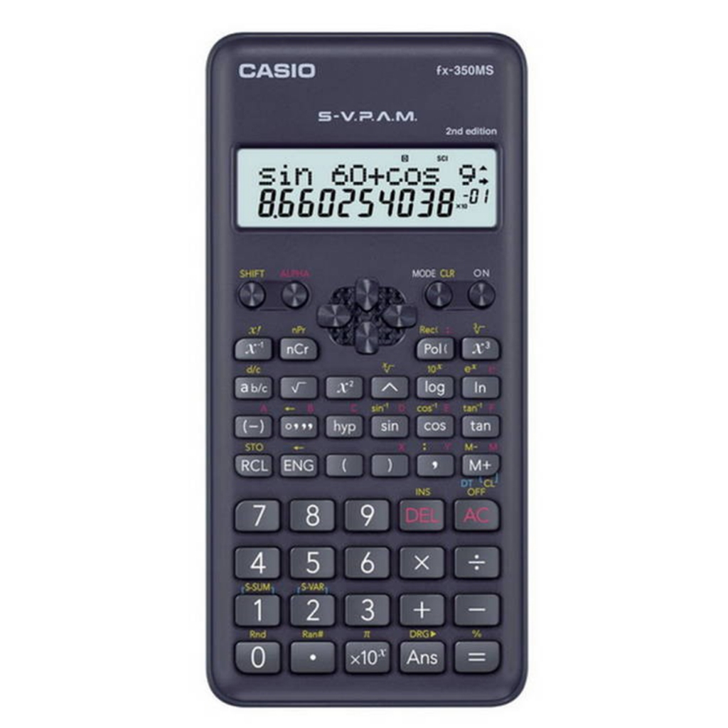 Casio fx-350MS MS Series - Non Programmable - SCHOOL & LAB. Calculators Scientific cal. Original ...