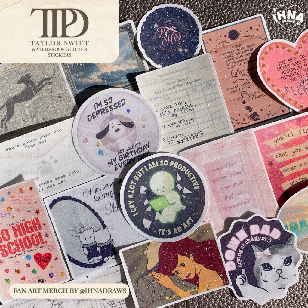 TTPD The Tortured Poets Department Stickers Taylor Swift (waterproof ...