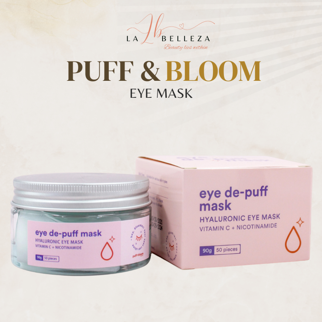 Puff Bloom Eye De-Puff Mask – Hyaluronic Eye Mask with Vitamin C ...