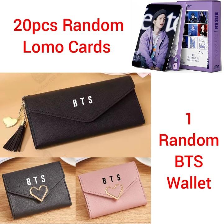 1PC BTS Wallet + 20PCS Lomo Cards Bundle Set | Shopee Philippines