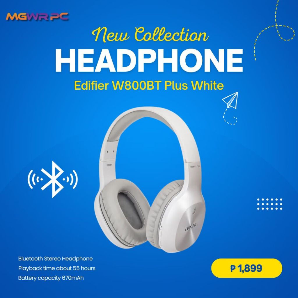 Edifier Wireless Headphone W800BT Plus White | Shopee Philippines