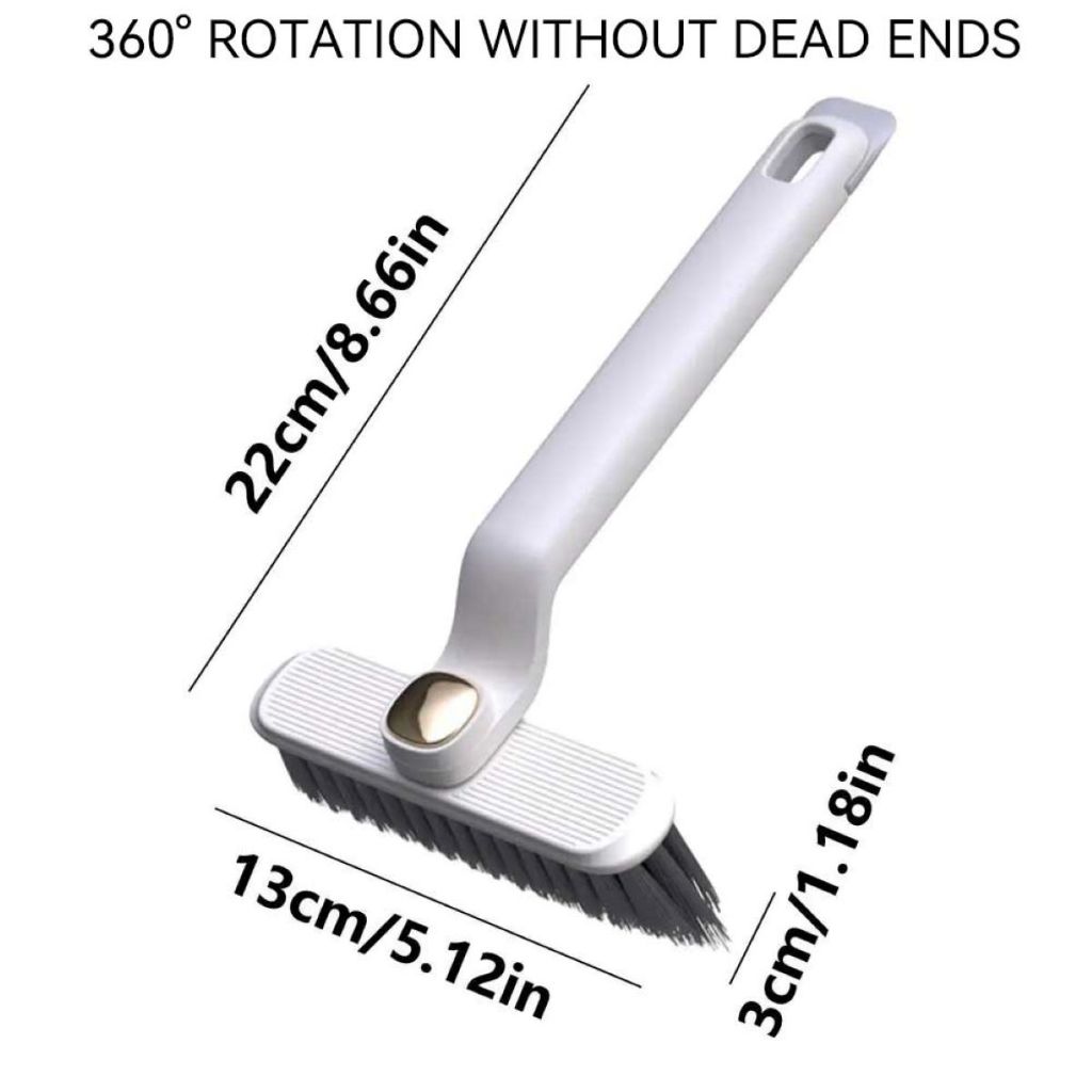 Multifunctional rotating cleaning brush 2-in-1 gap cleaning brush stiff ...