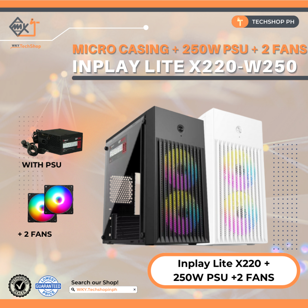Inplay Lite X220 + 250W PSU +2 FANS | Shopee Philippines