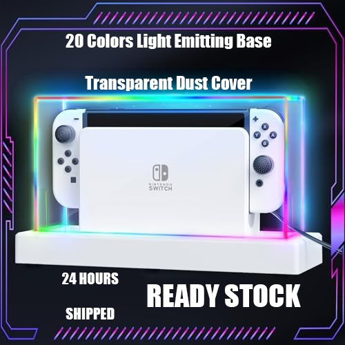 20 Colors Light Transparent Dust Cover for Nintendo Switch Charging ...