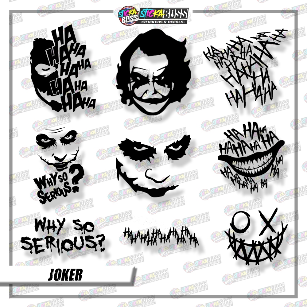 JOKER ( VINYL CUT-OUT STICKER DECALS )【Stickaboss】 | Shopee Philippines