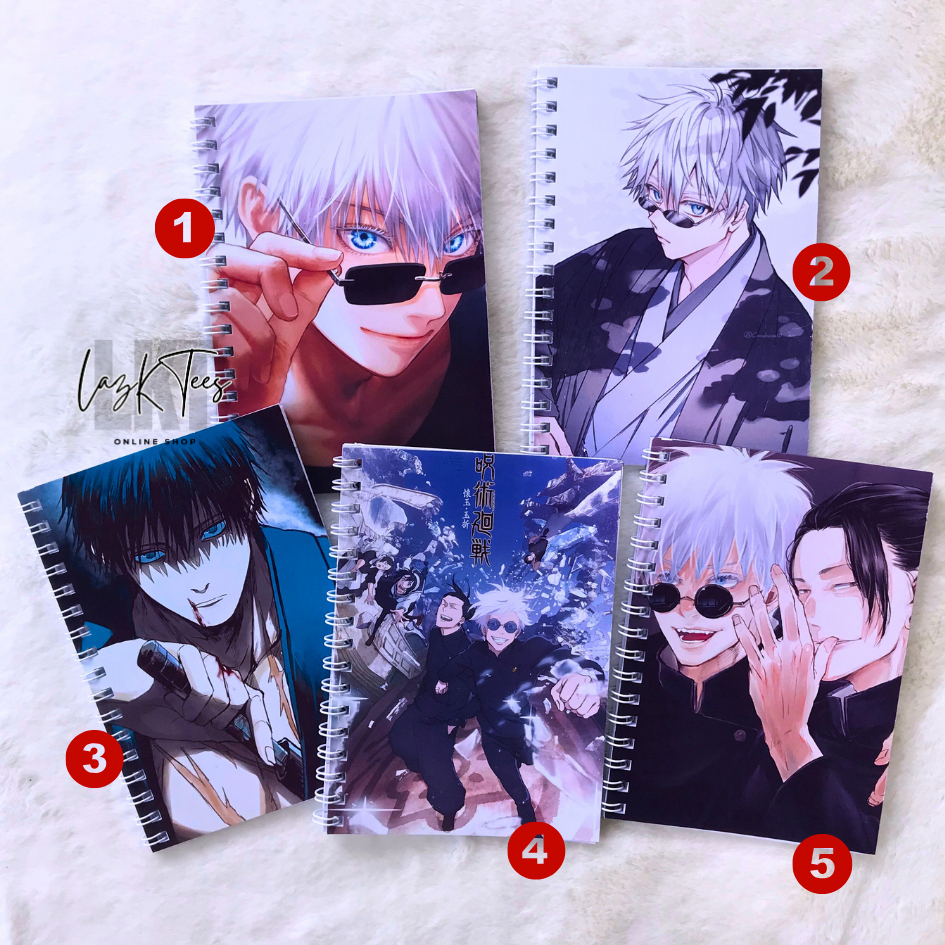 LAZKTEES Anime Notebook Jujutsu Kaisen Toji Geto Gojo Notebook A5 Wired ...