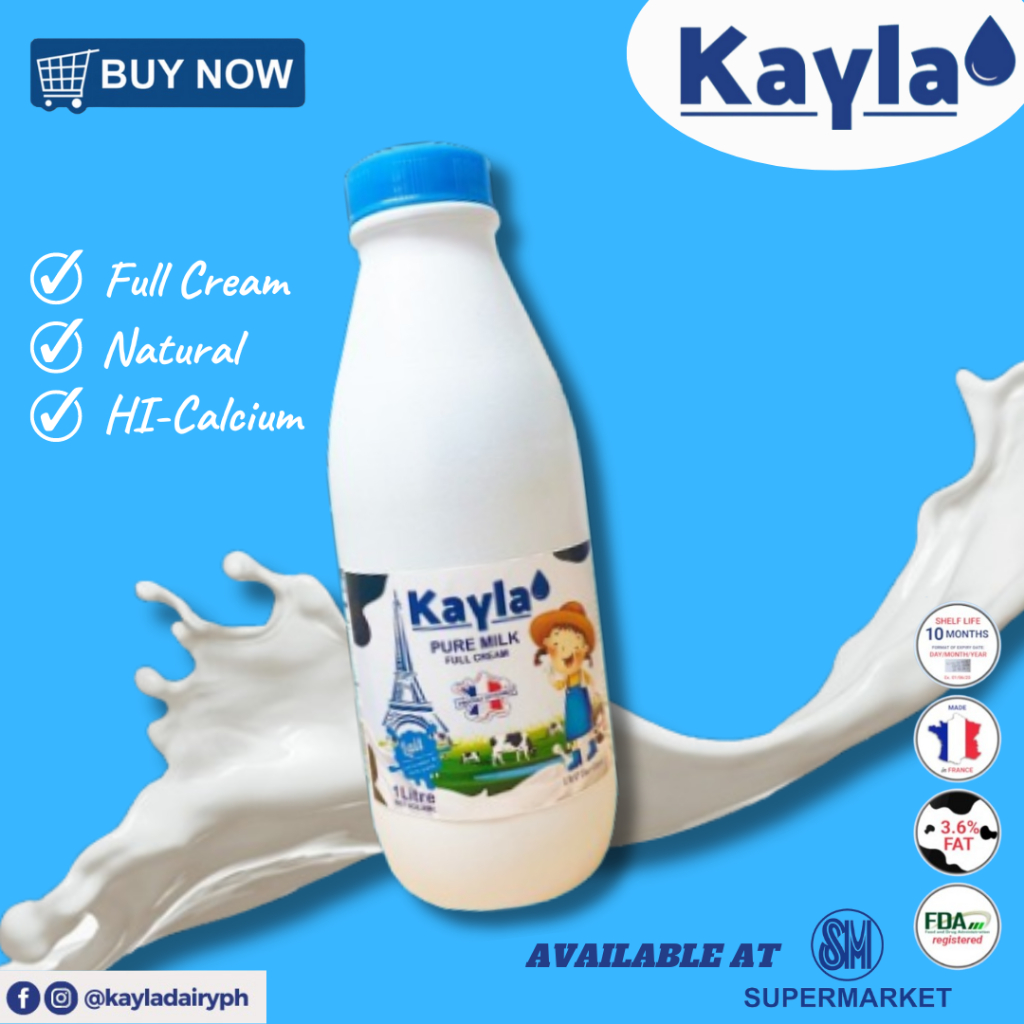KAYLA UHT FULL CREAM MILK 1000ml | Shopee Philippines