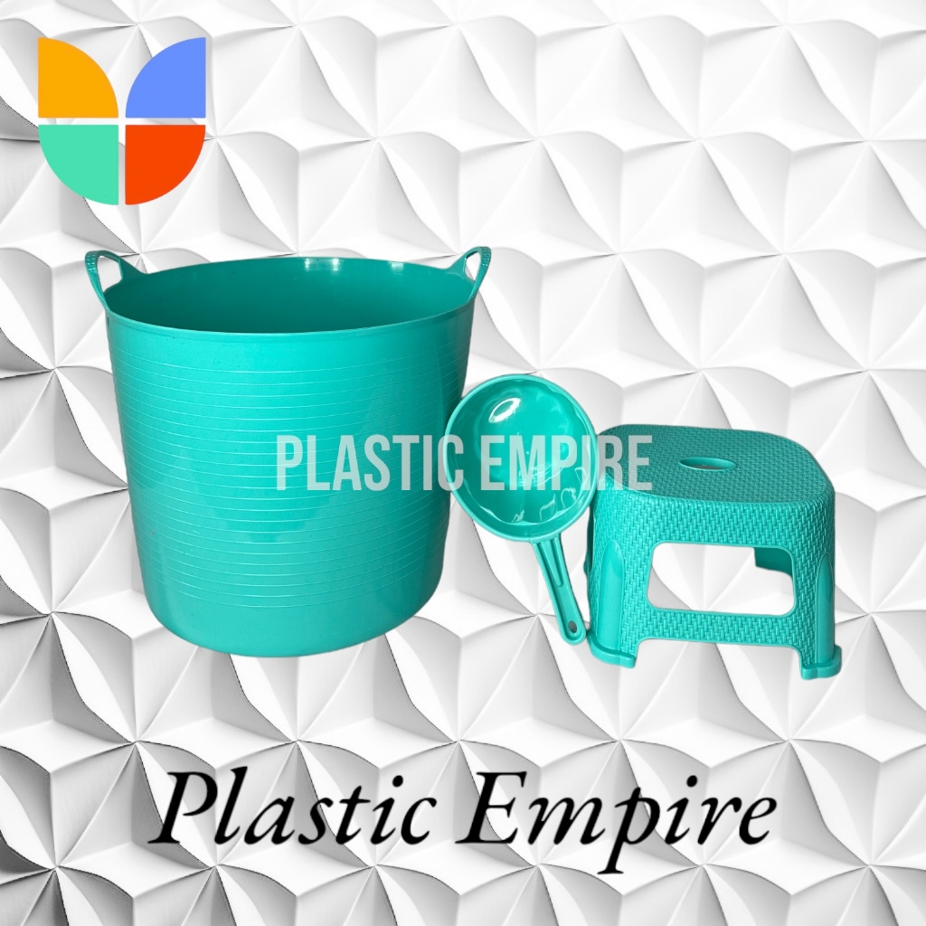 Uniglobal 3in1 60L Round Bucket Pail Water Container With Handle Tabo ...