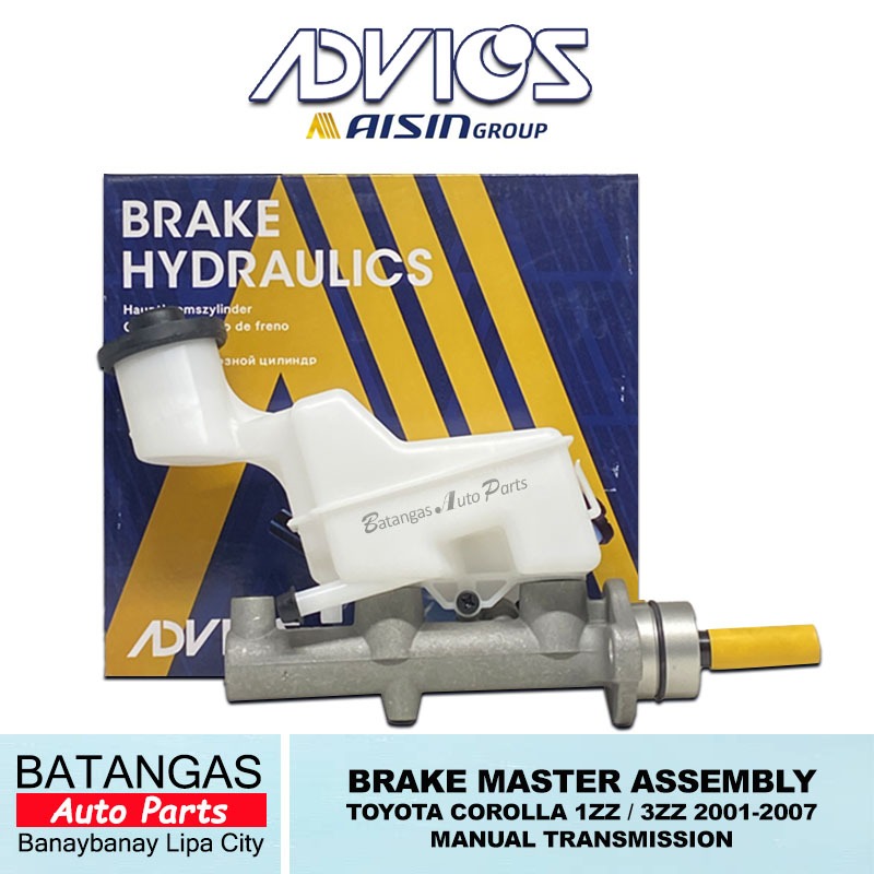 ADVICS BRAKE MASTER ASSEMBLY TOYOTA COROLLA 2001-2007 1ZZ/3ZZ (MANUAL ...