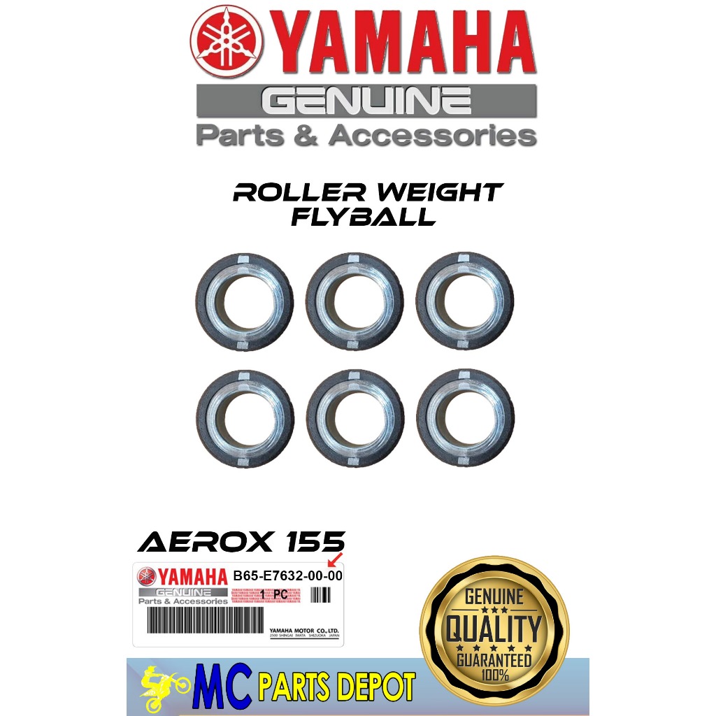 YAMAHA GENUINE ROLLER, FLYBALL/WEIGHT AEROX 155 V1/V2, || B65-E7632-00 ...