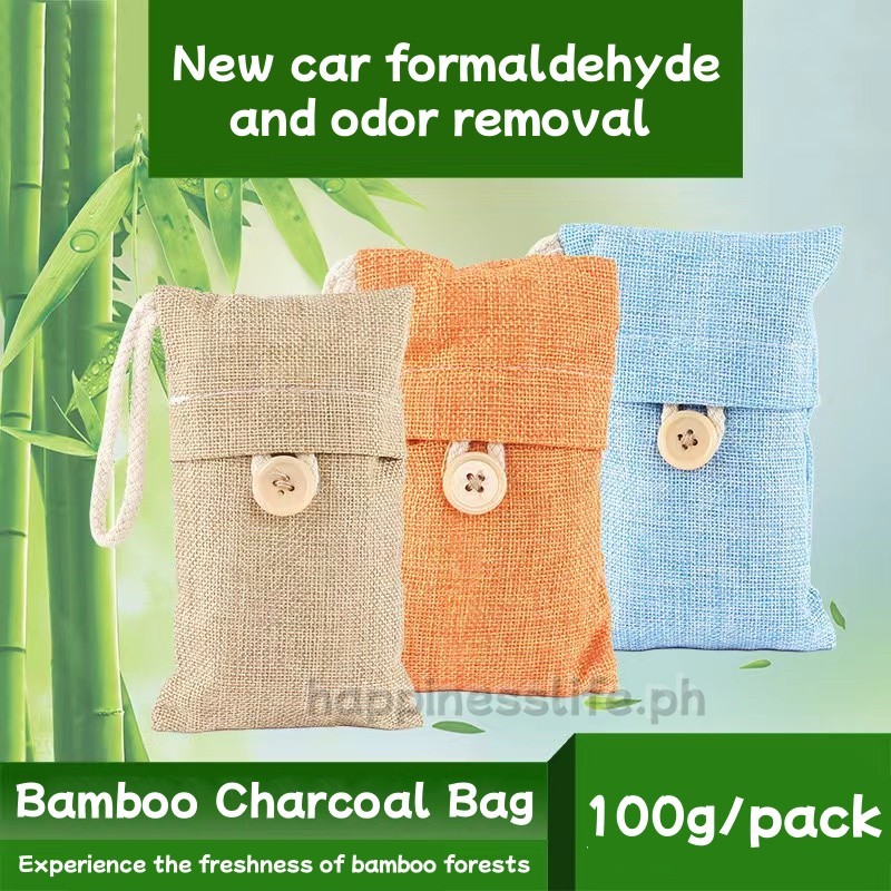 1pcs Activated Bamboo Charcoal Bag 100g Odor Remover Air Purifying Bags ...