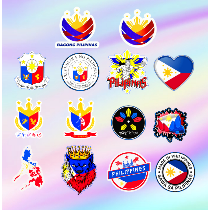 Bagong Pilipinas Philippines Sticker Pinoy Flag Stickers Waterproof ...