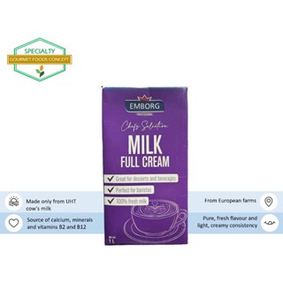 EMBORG CHEF SELECTION FULL CREAM MILK 1L x 4s | Shopee Philippines