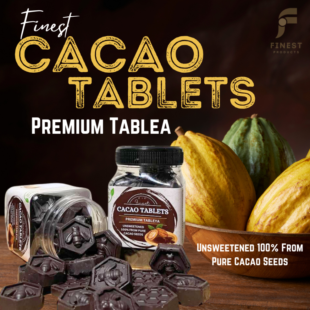 B1T1 FINEST CACAO TABLETS (NO SUGAR PURE CACAO TABLEA)shopee | Shopee ...