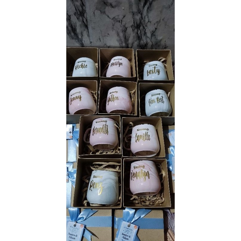 Personalized Marble Mug 10 sets | Shopee Philippines