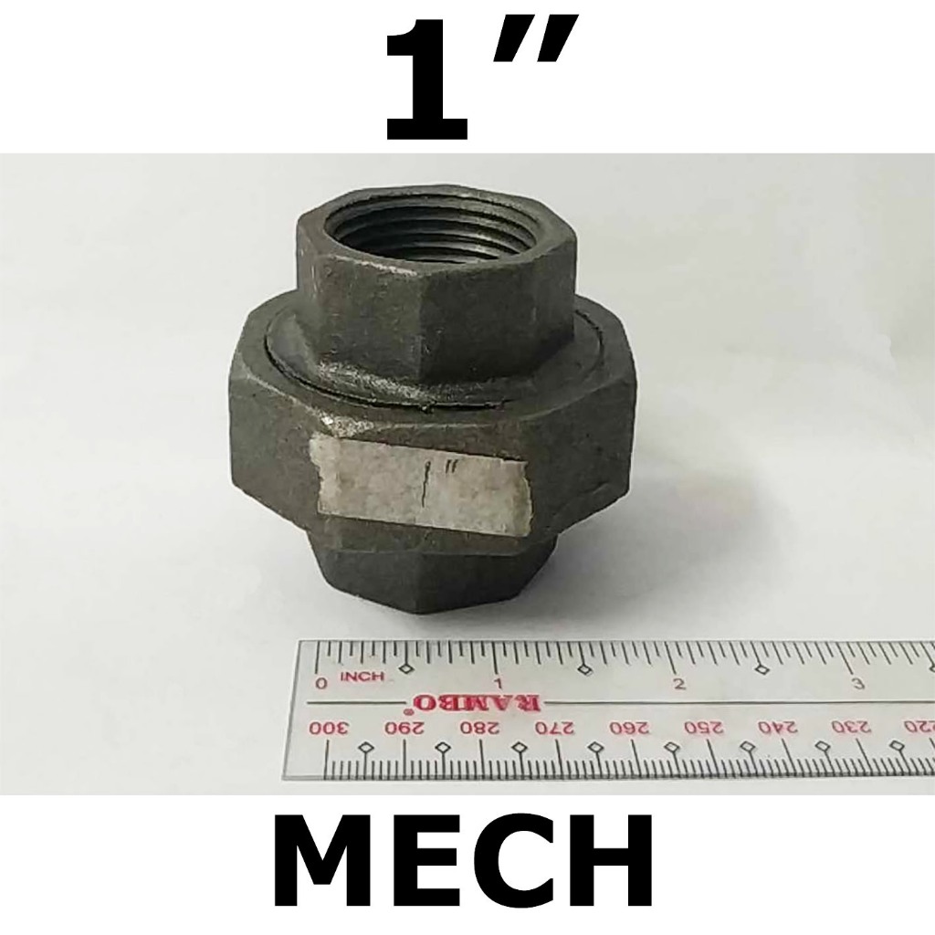 MECH BI UNION PATENTE 1" SCH40 STANDARD BLACK IRON THREADED ==== 1 ...