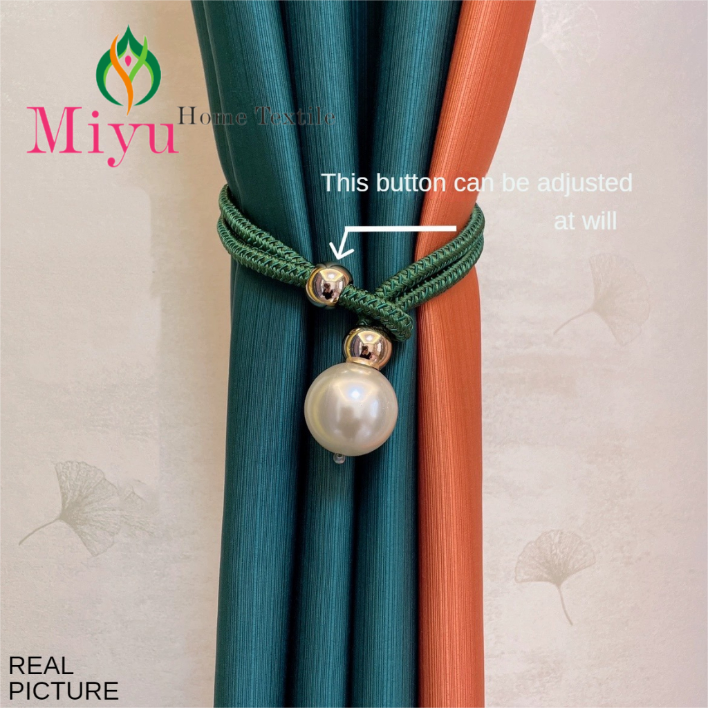 Curtain Tie 1PC Curtain Tiebacks Pearl Belt Hanging Curtain Buckle ...