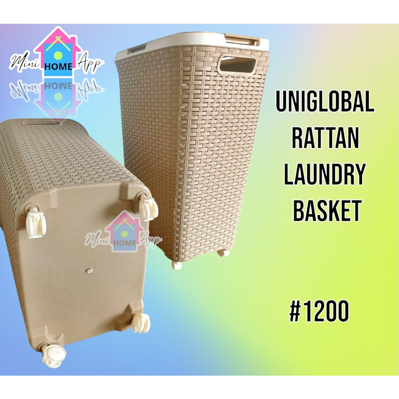 (#2100) UNIGLOBAL RATTAN LAUNDRY BASKET/ LABAHAN | Shopee Philippines