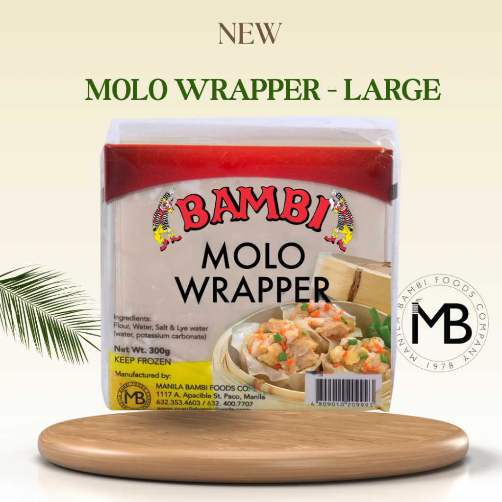 HALAL CERTIFIED! Bambi Molo Wrapper-LARGE 3 1/2"x3 1/2" - 300G RISK OF ...