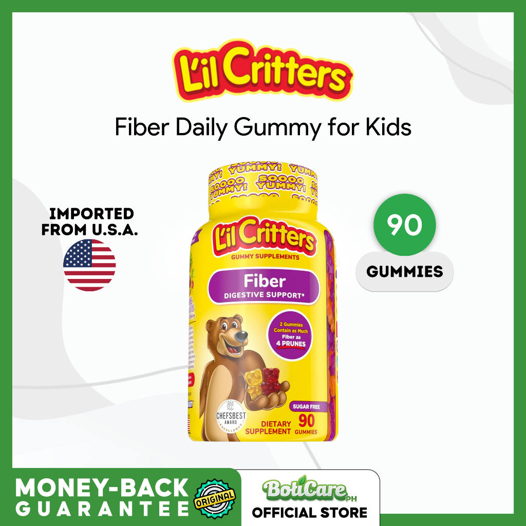 L’il Critters Fiber Daily Gummy Supplement for Kids - 90 Gummies ...