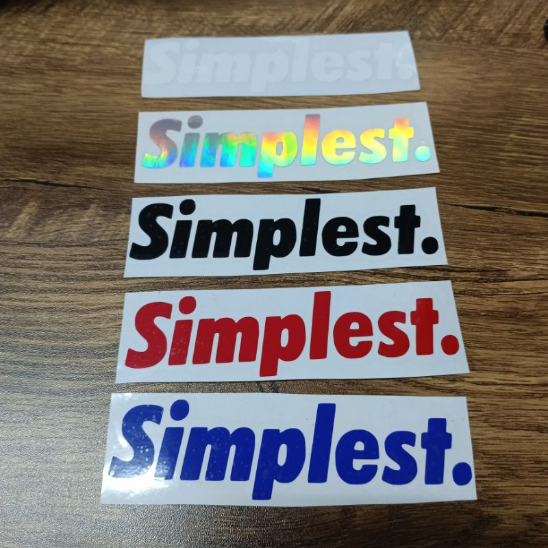 SIMPLEST cut out sticker decals. | Shopee Philippines