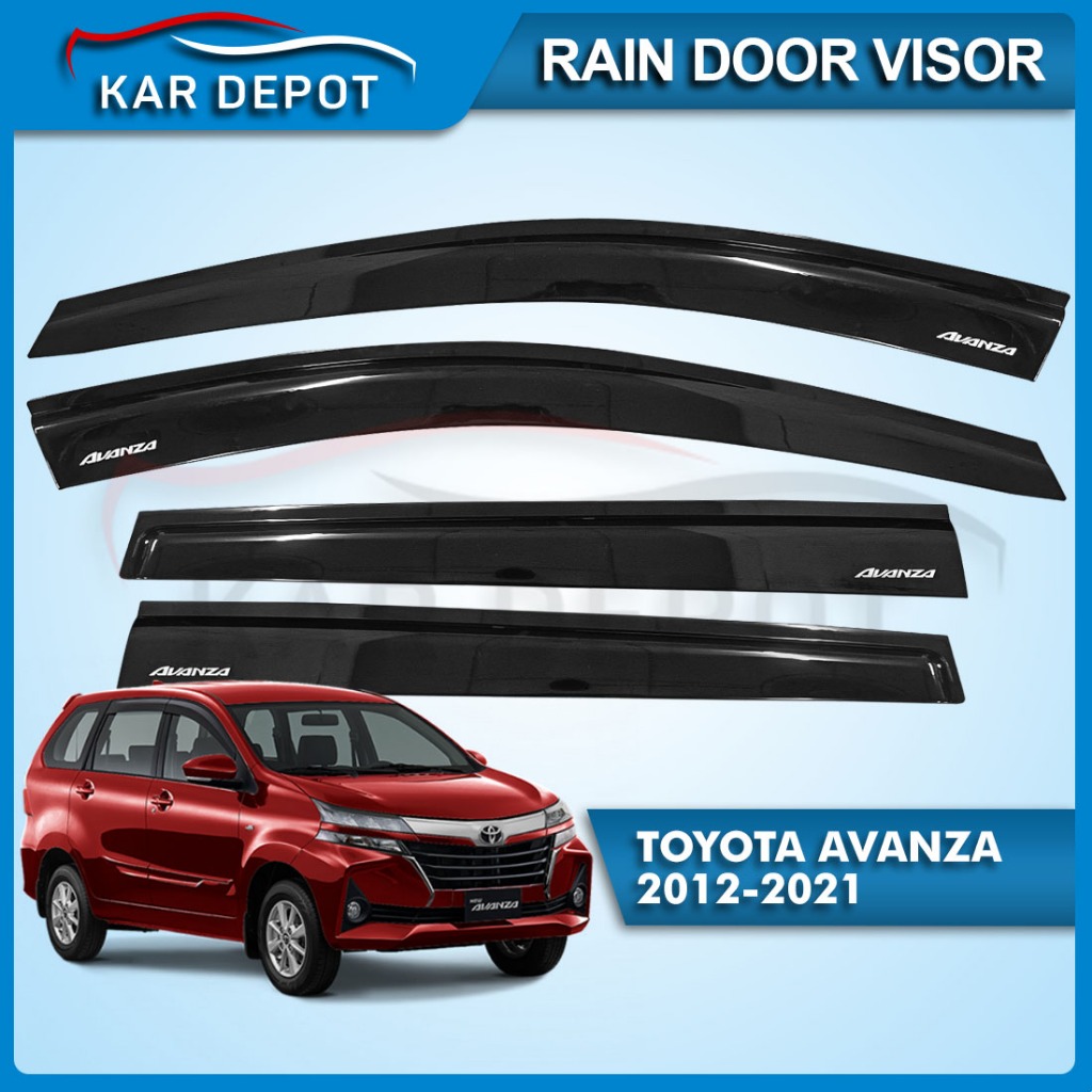 Toyota Avanza 2012-2021 Black Rain/Sun Guard Window Visor | Shopee ...