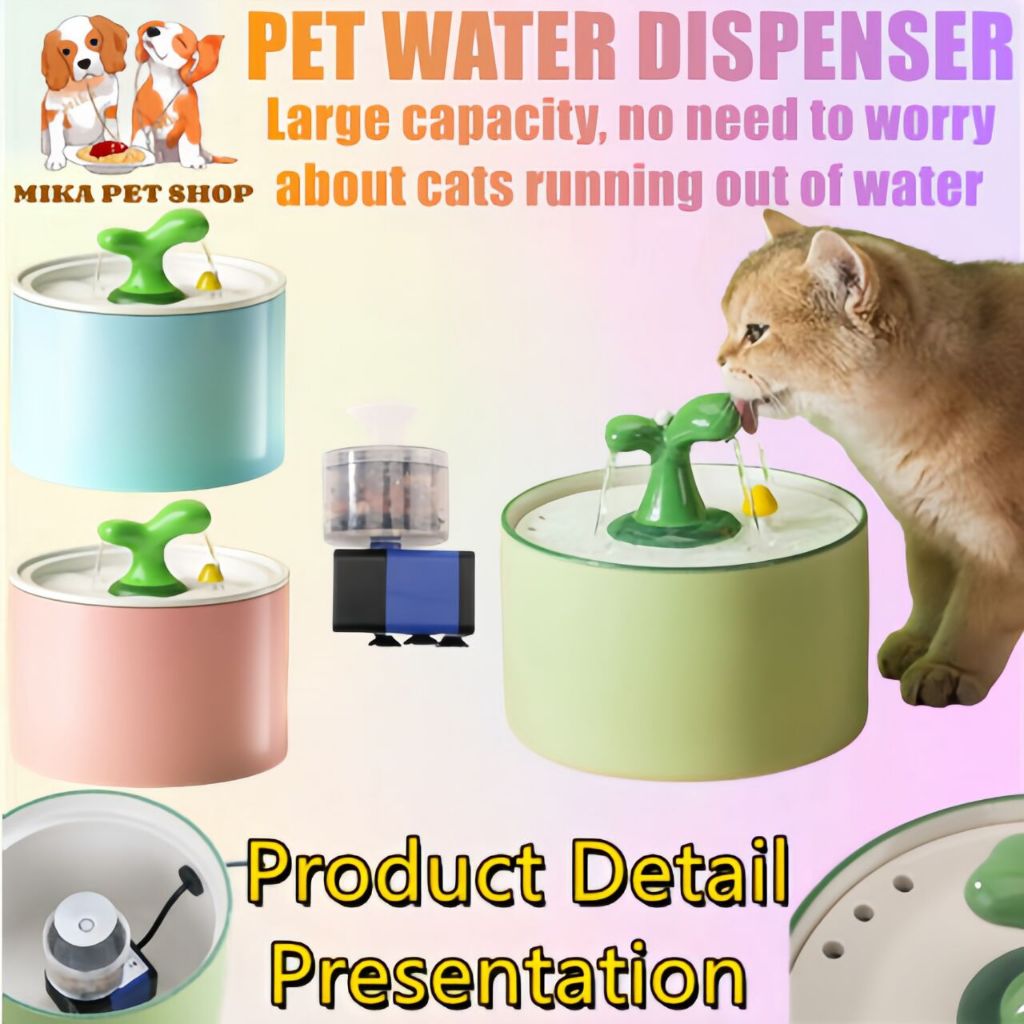 1.5L Automatic Pet Dog Cat Water Dispenser Fountain Pet Dog Cat Water ...